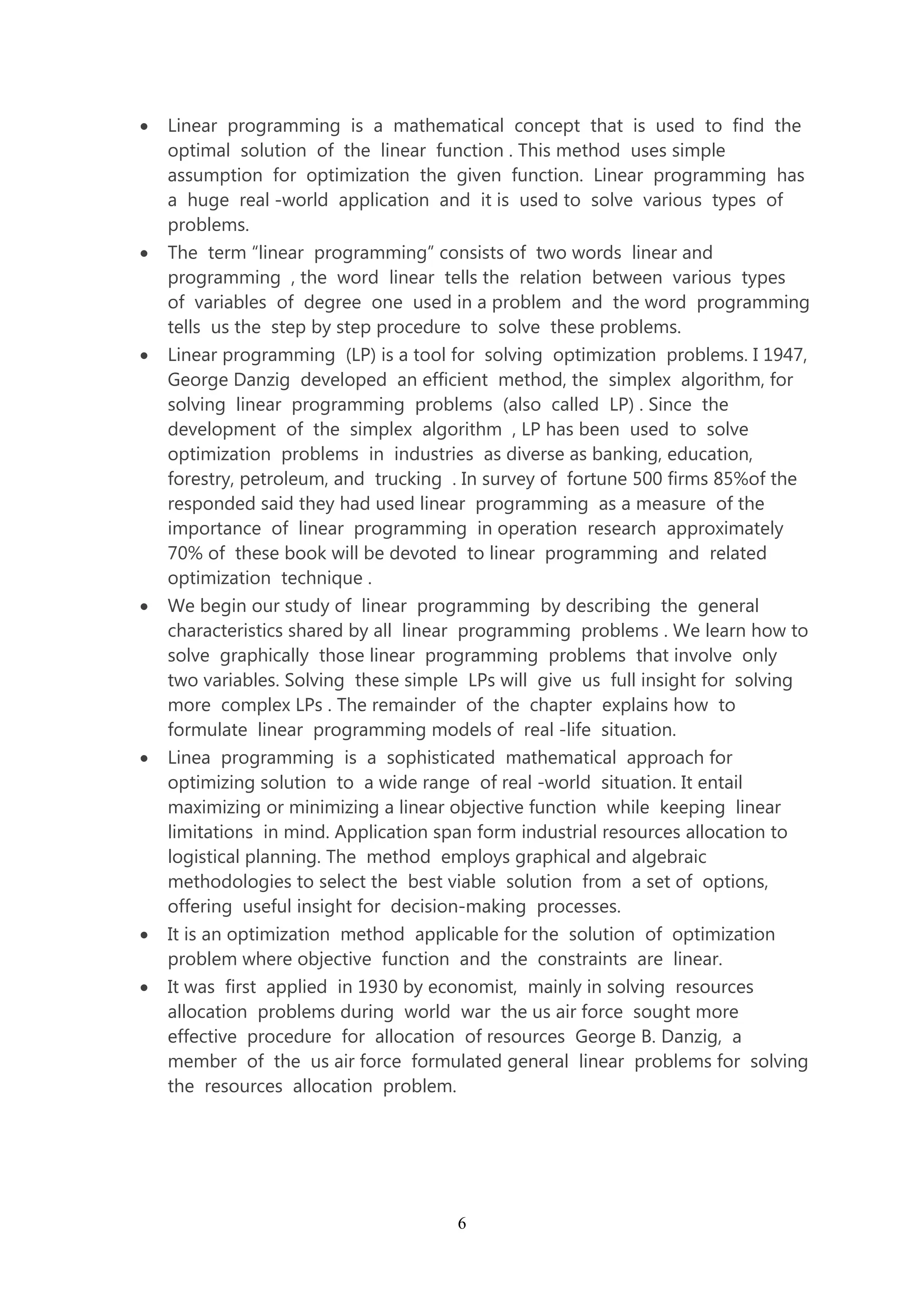 Minor Research Project for b.sc 6th semester | PDF