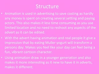 Analysis of Müller Advert | PPT