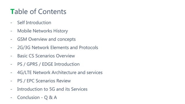 2G / 3G / 4G / IMS / 5G Overview with Focus on Core Network | PPTX ...