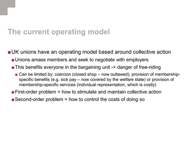 New model unions - Operating Models for the 21st Century | PPT