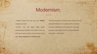 New modernism (1) | PPTX