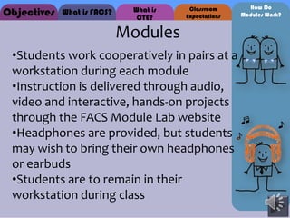 FACS Lab New Module Intro | PPT