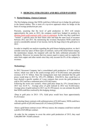 Newmont mining report | DOCX | Commodities | Economy