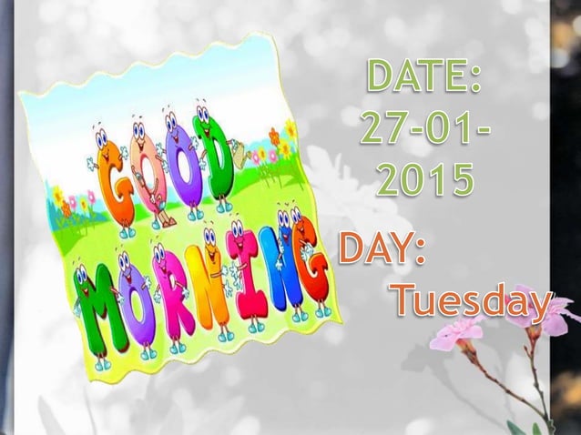 MORNING ASSEMBLY PPT BY DHRUVIN PATEL | PPTX