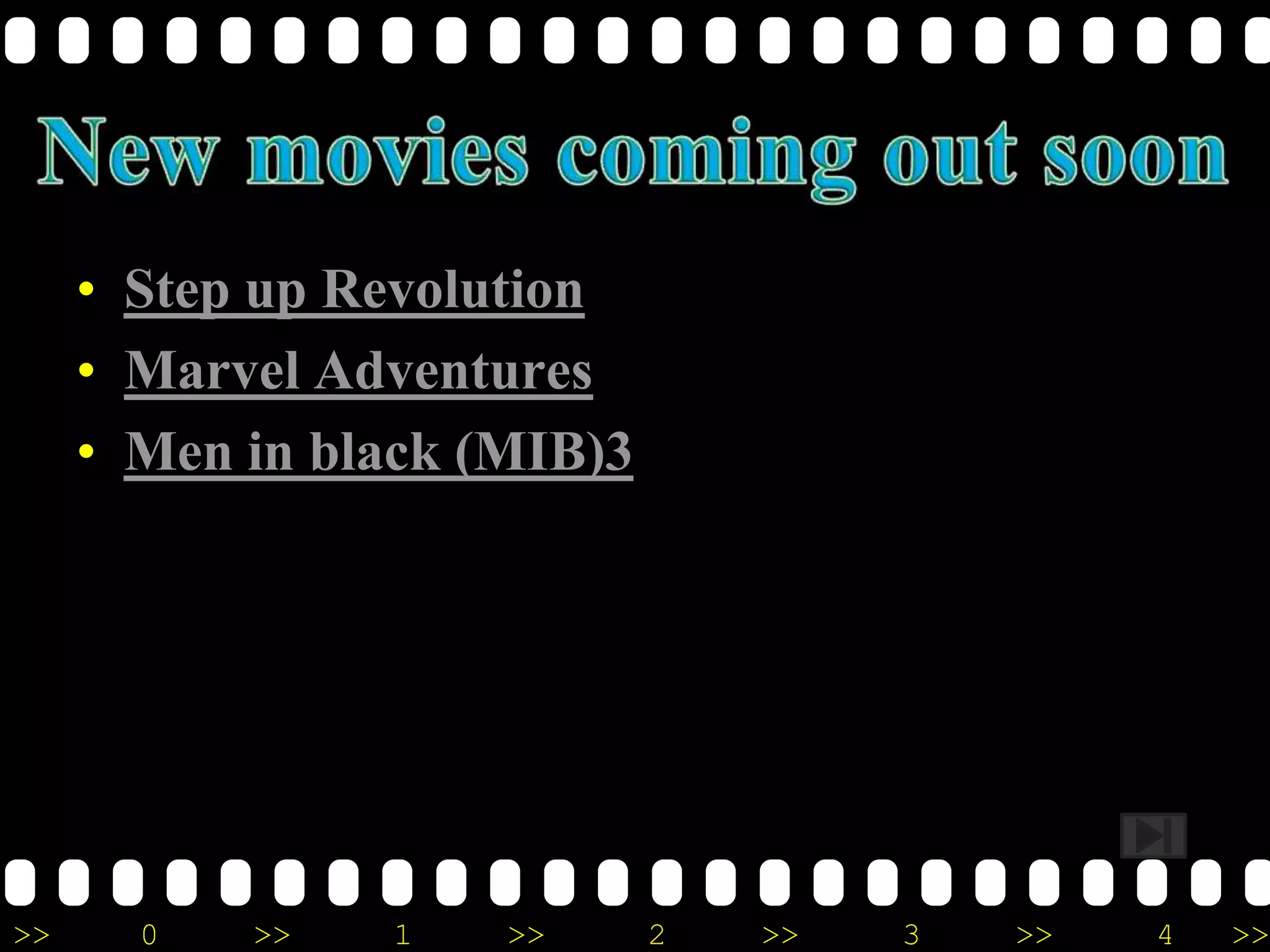 New movies coming out soon | PPTX