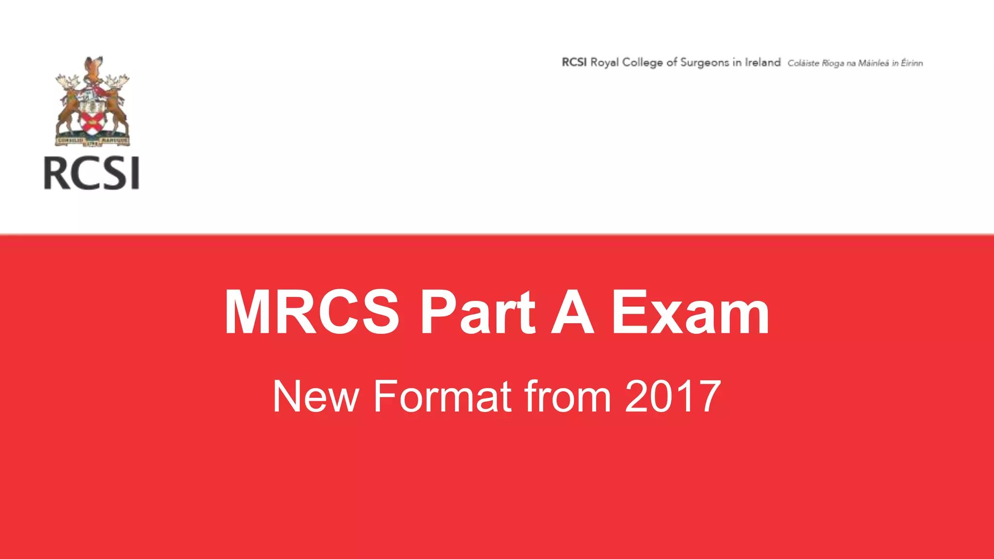 New MRCS Part A Exam format | PPTX