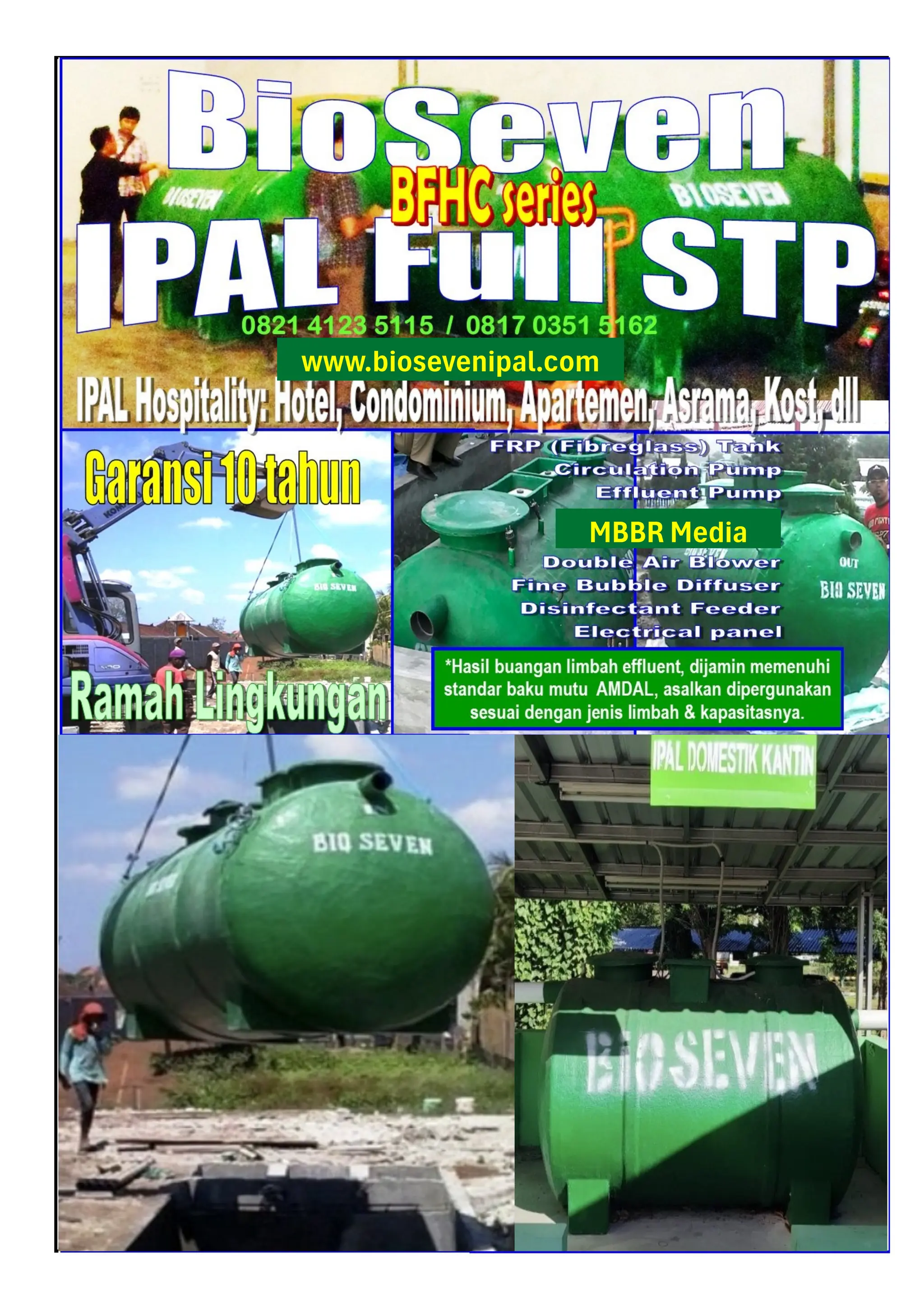 MBR + MBBR system >>> NEW Mrt'25 BROSUR IPAL BioSeven Full STP (BFHC ...