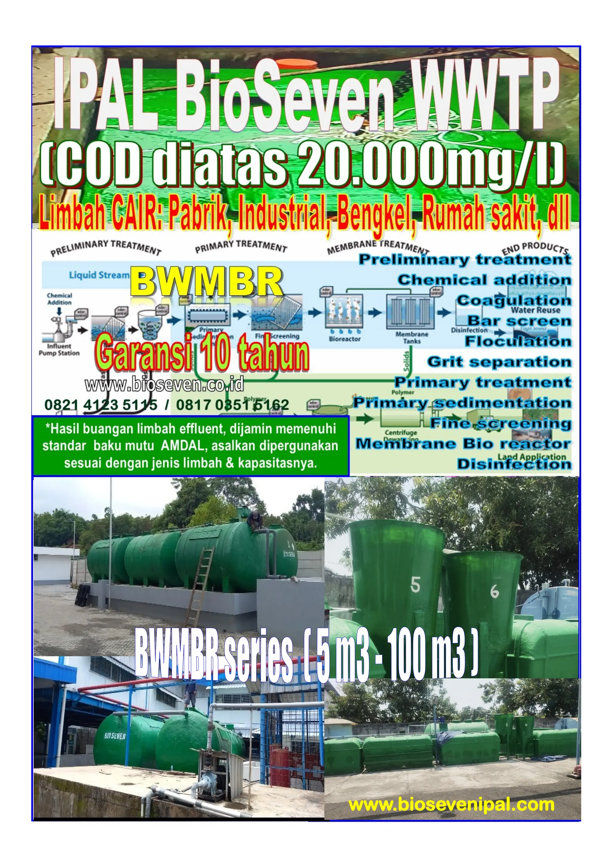 MBR + MBBR system >>> NEW Mrt'25 BROSUR IPAL BioSeven WWTP Industrial + Chemical (BWMBR series).pdf