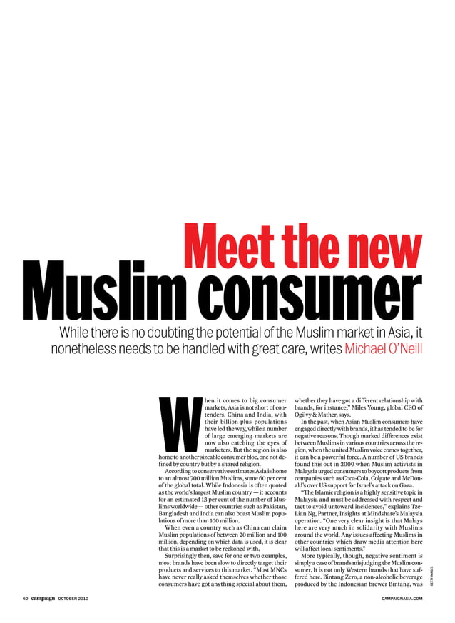 New Muslim Consumer Campaign Oct 2010 | PDF