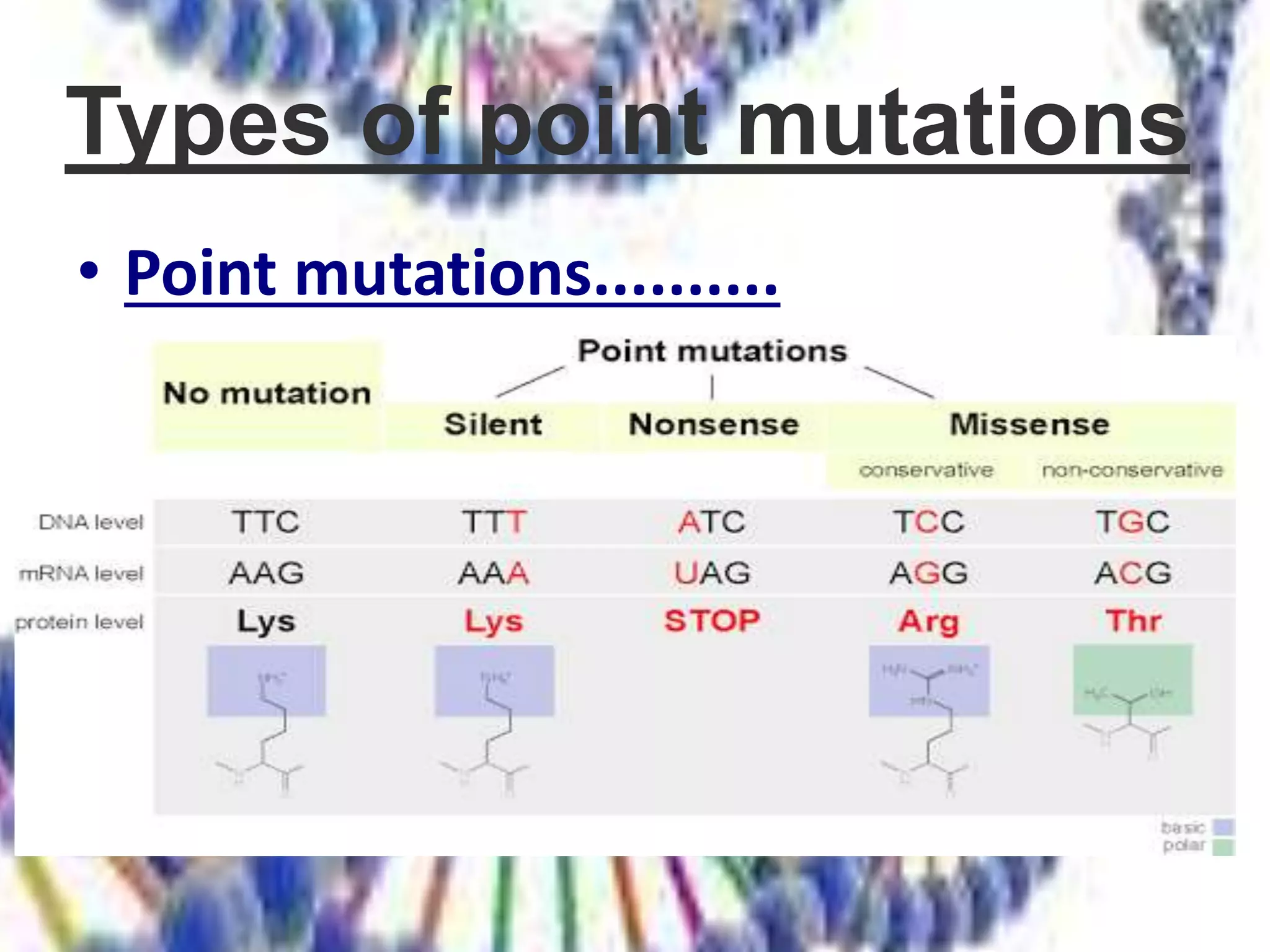 mutations and its related diseases | PPTX