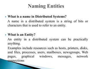 Naming Entities and Locating Mobile Entities | PPTX
