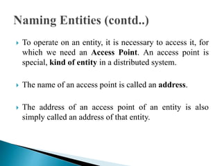 Naming Entities and Locating Mobile Entities | PPTX