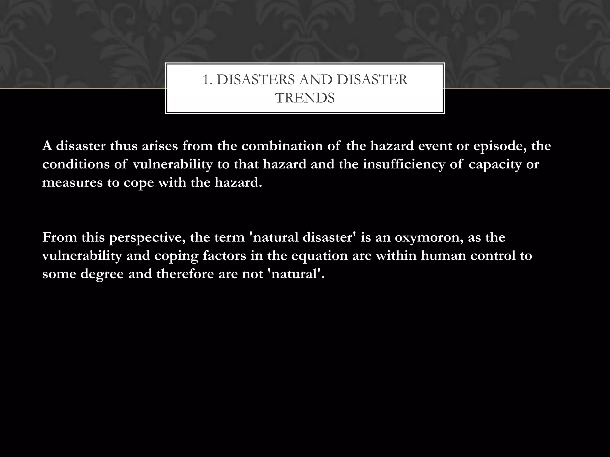 AQA Geography New natural disaster ppt | PPTX