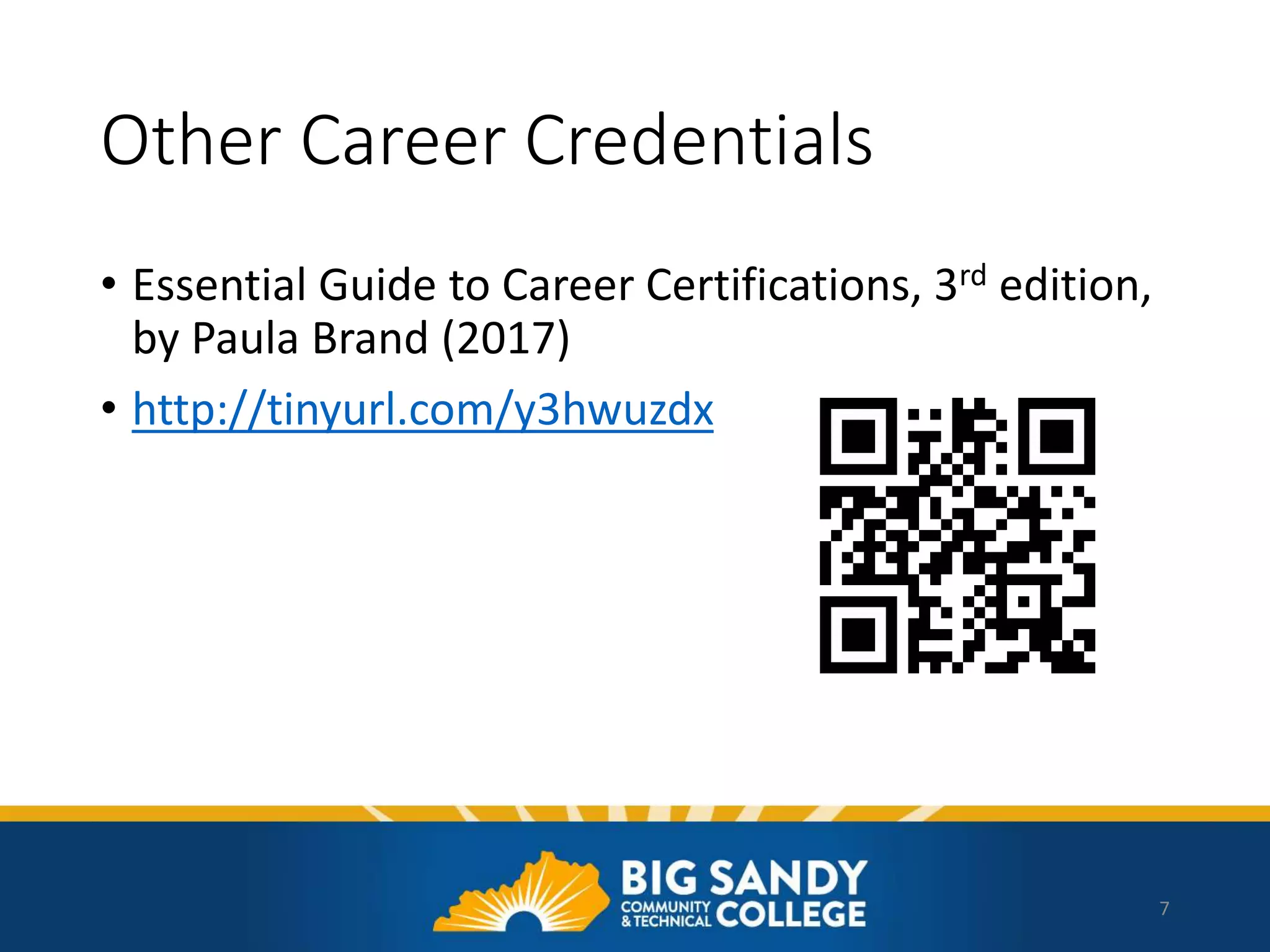 New NCDA Career Credentials | PPT