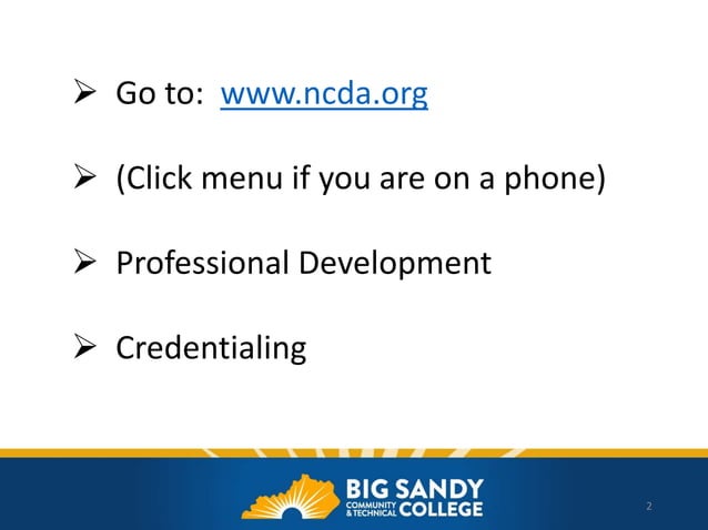 New NCDA Career Credentials | PPT