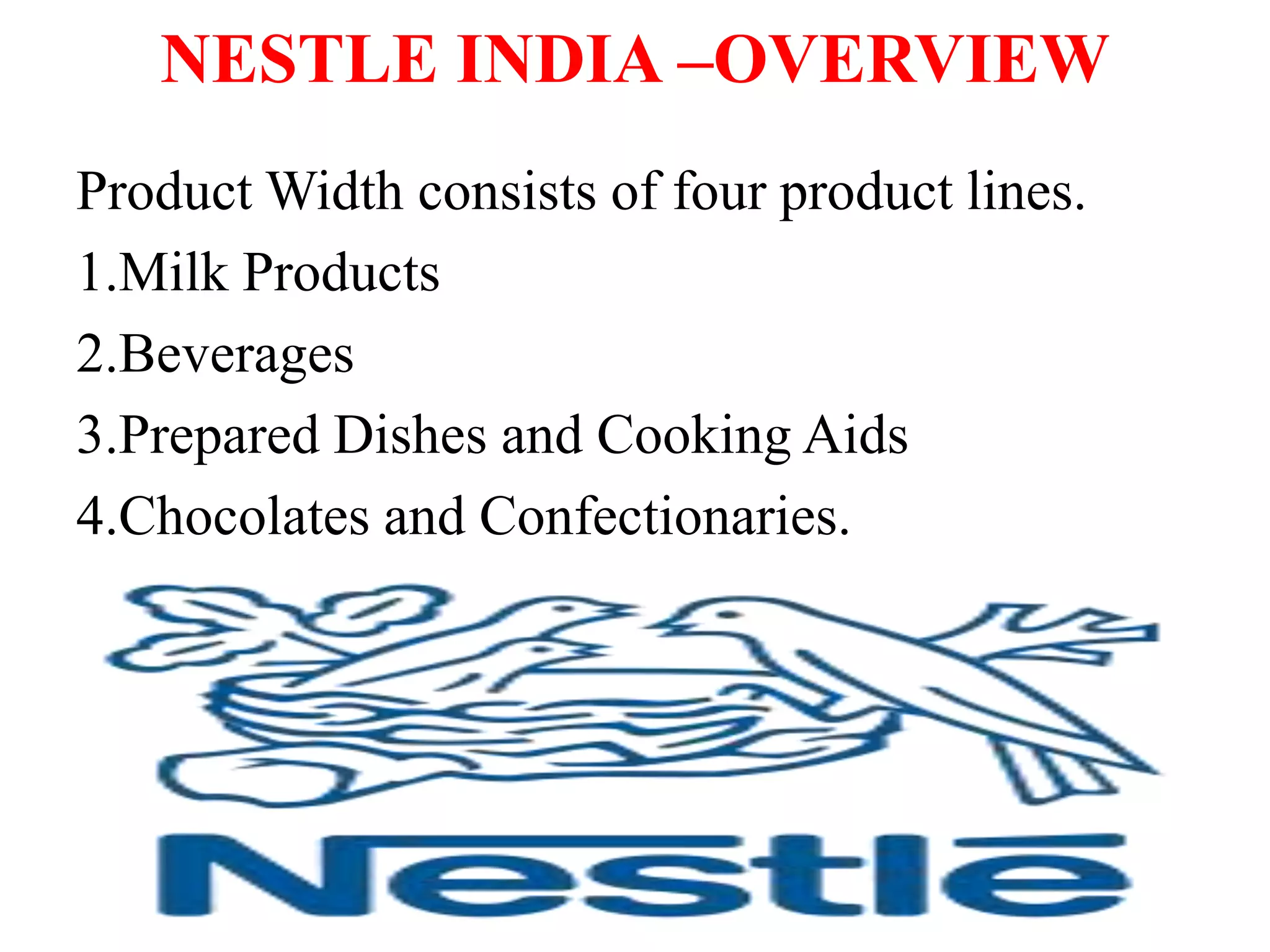 Overview of Nestle products | PPTX