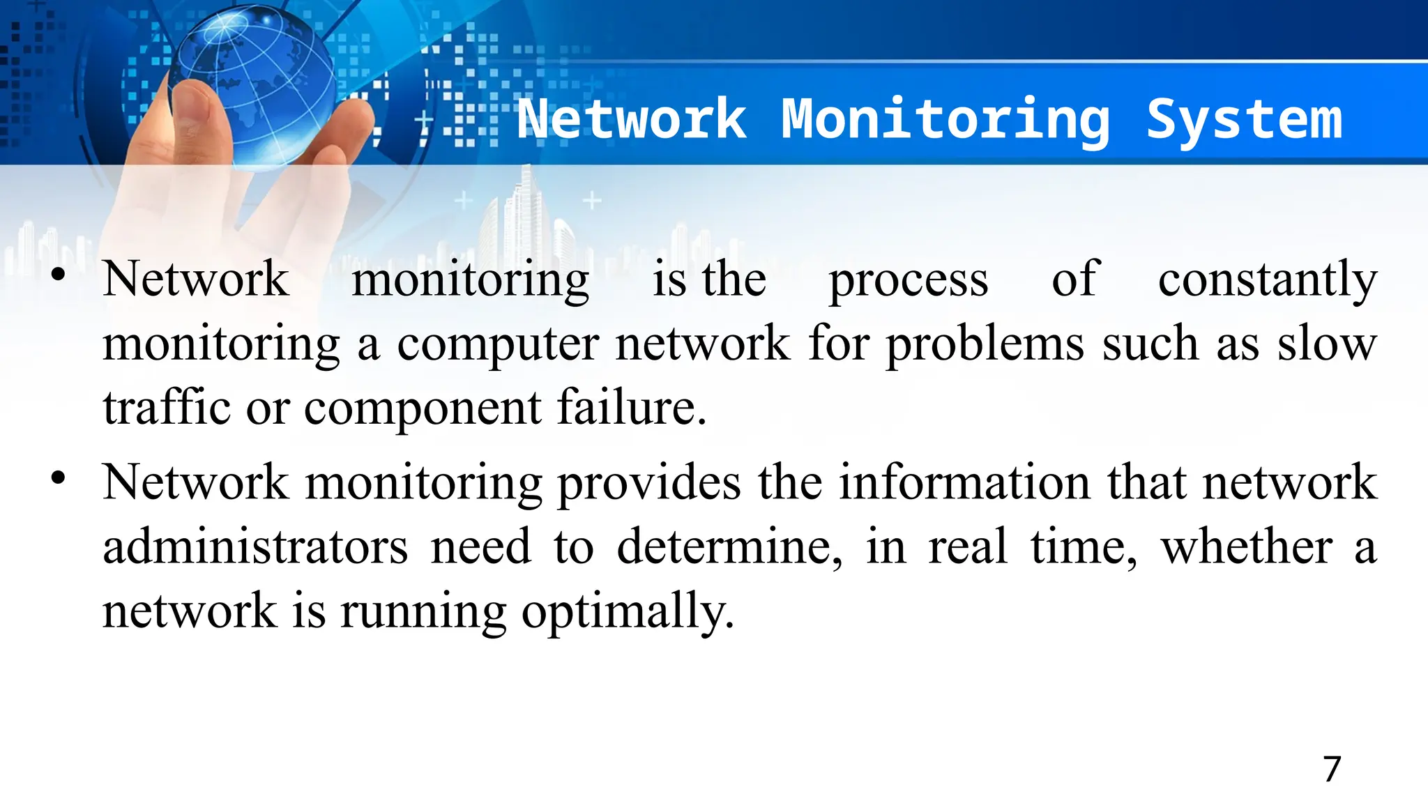 Network monitoring Project Proposal.pptx | Computer Networking | Computing