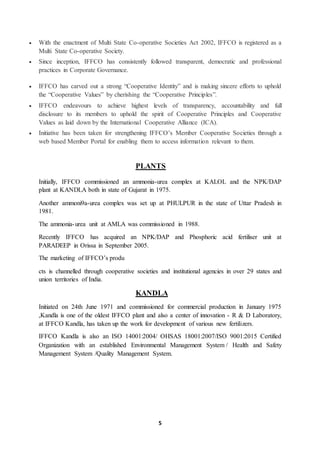 New new report on iffco phulpur allahabd | DOCX