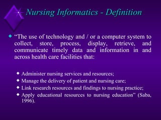 New nursing informatics by heena | PPT