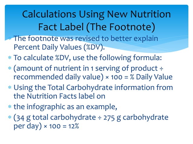 New Nutrition Facts Label and Dietary Guidelines | PPT