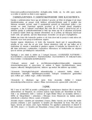 Qendra për menaxhim me kriza dhe Drejtoria per shpetim dhe mbrojte RMV ...