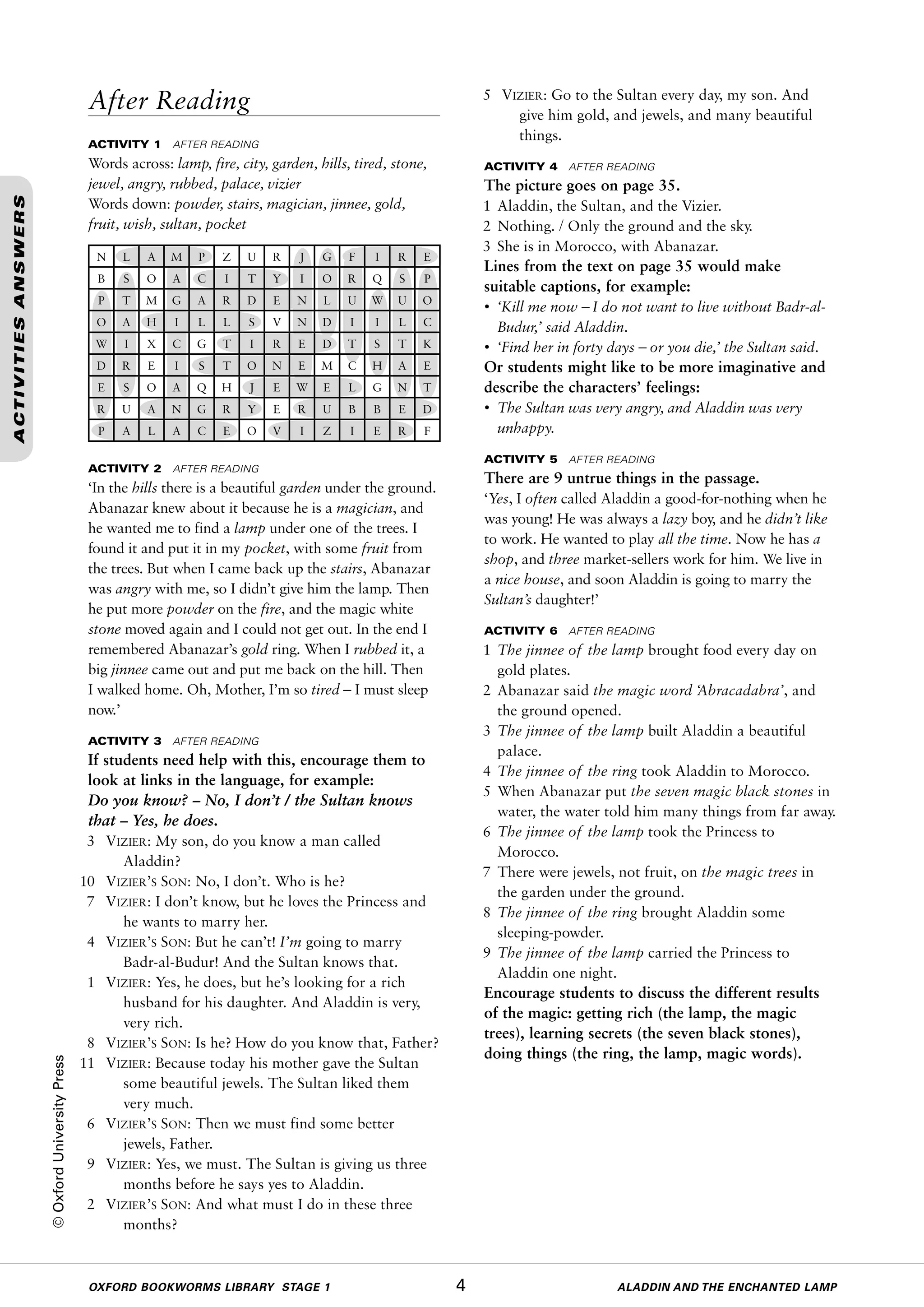 Activities_Aladdin | PDF