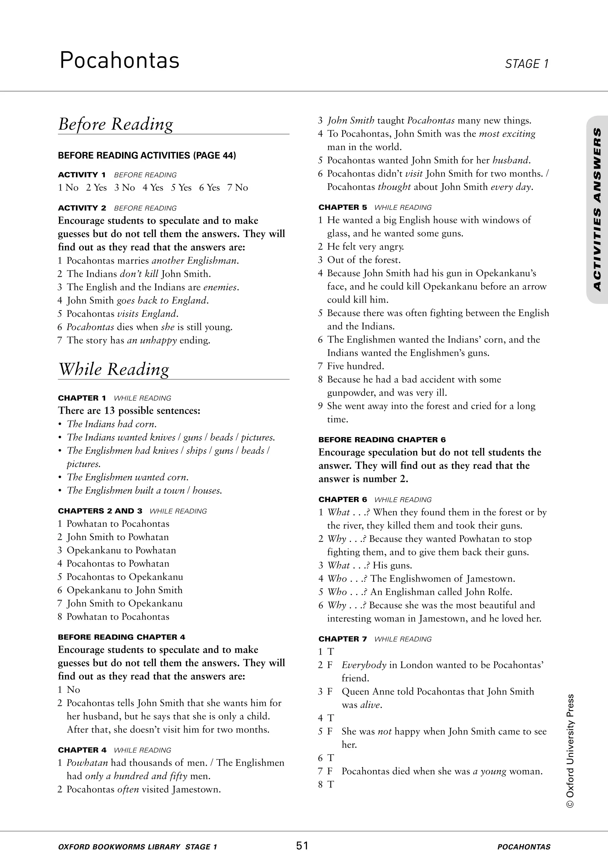 Pocahontas_Answers | PDF