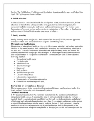 new occupational health.pdf for third year GNM students | PDF