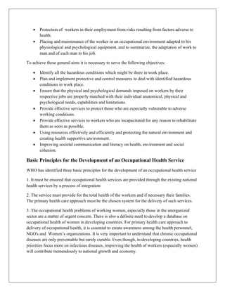 new occupational health.pdf for third year GNM students | PDF