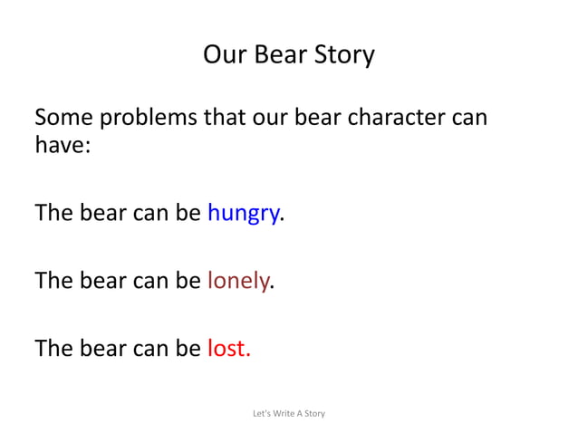 Lets Write a Story October 21 | PPT