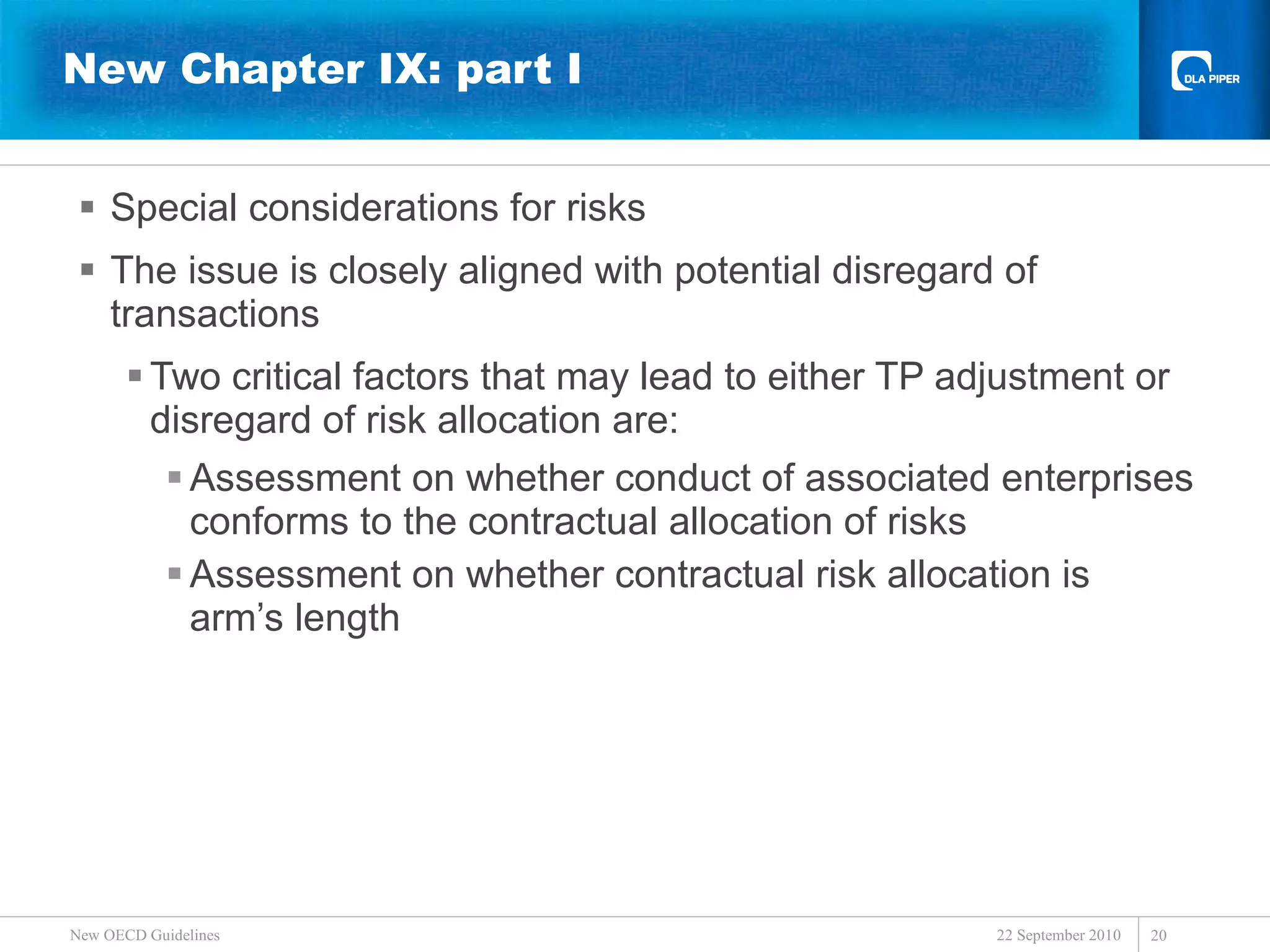 The new OECD transfer pricing guidelines | PPT