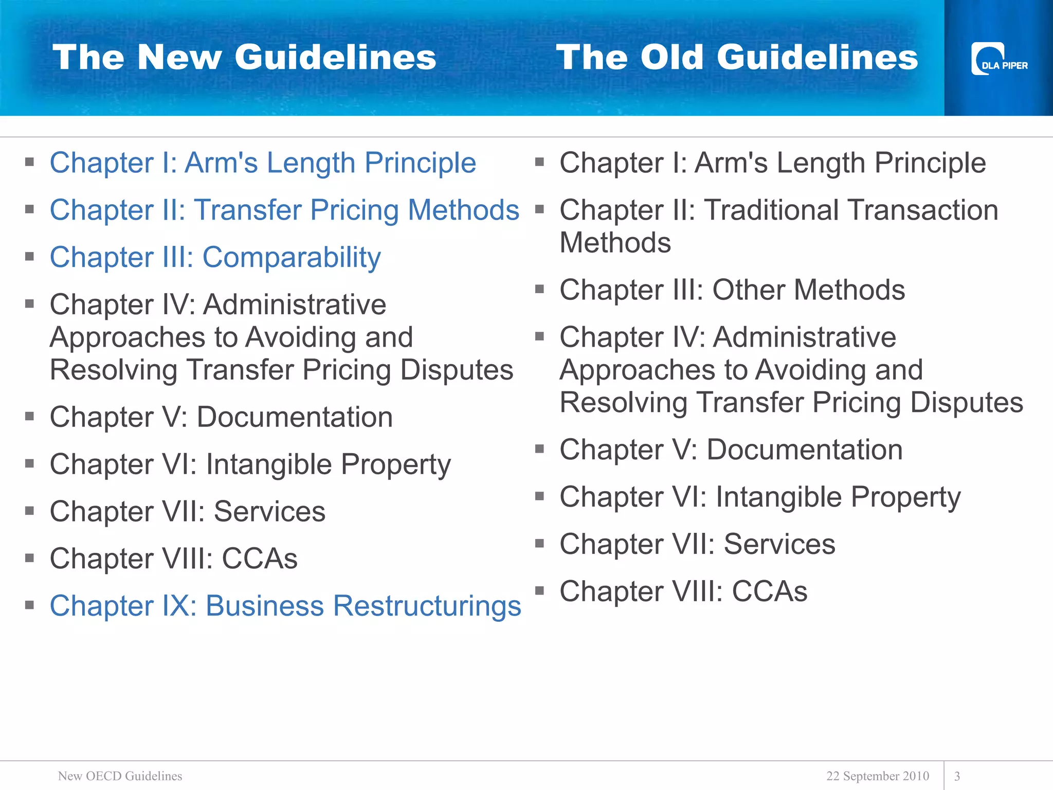 The new OECD transfer pricing guidelines | PPT