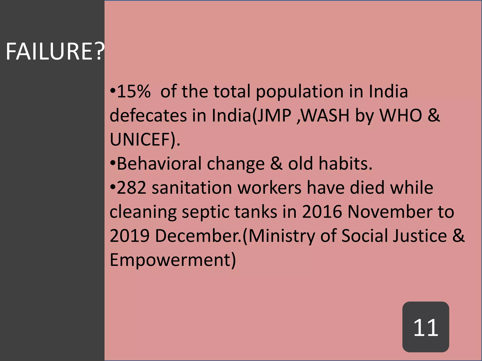 Swachh Bharat Abhiyan -Success or failure | PPTX