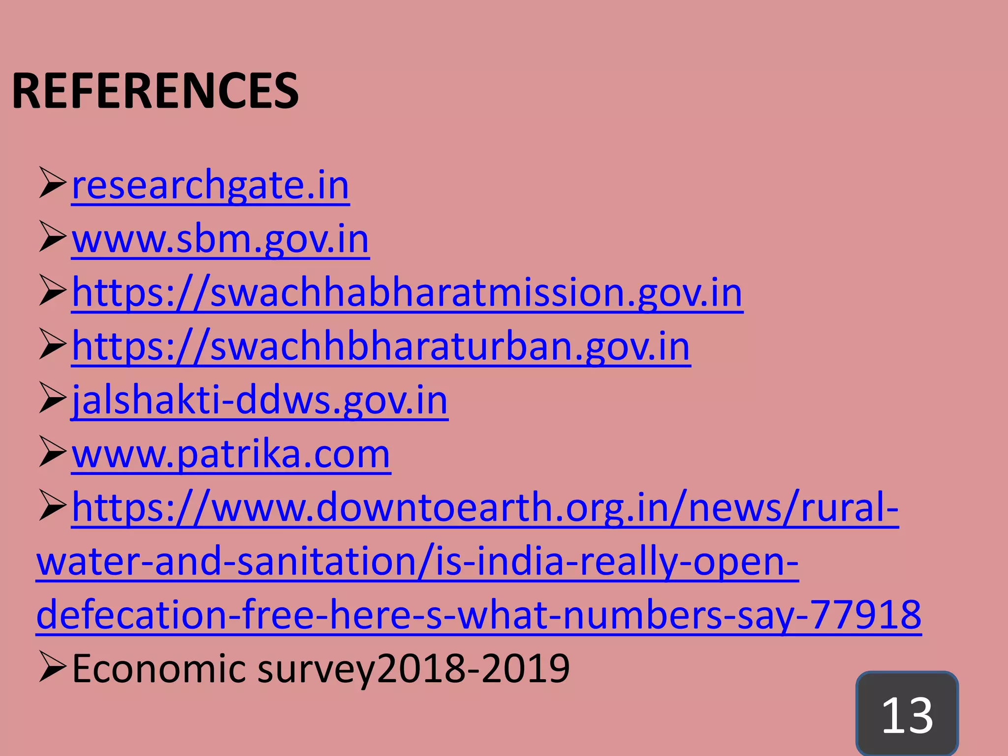 Swachh Bharat Abhiyan -Success or failure | PPTX
