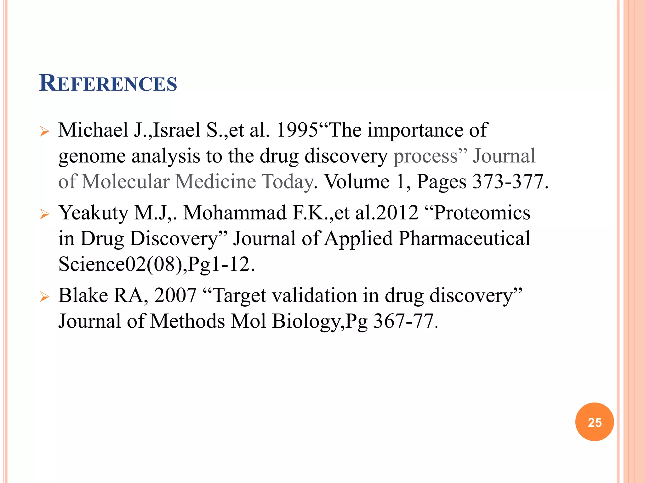 Role of Target Identification and Target Validation in Drug Discovery ...