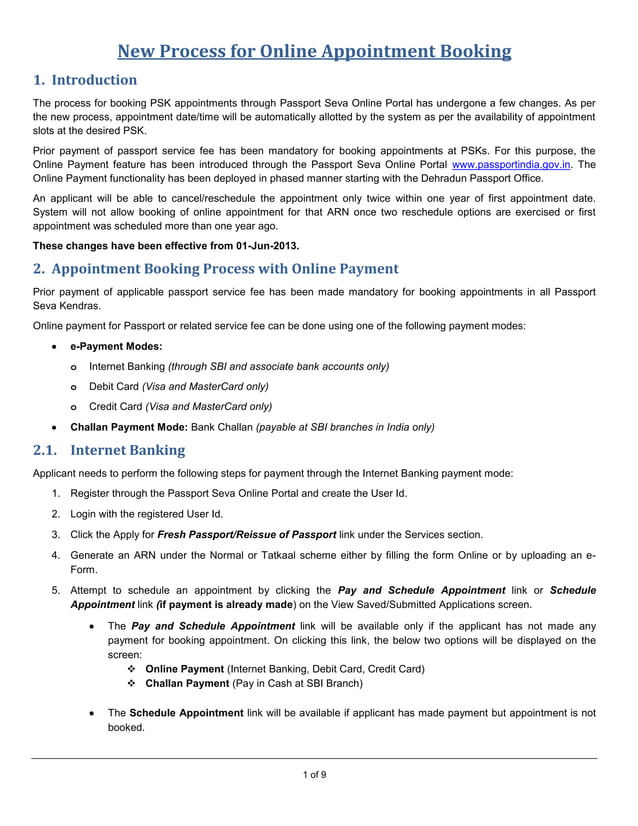 New online appointment_booking_process | PDF