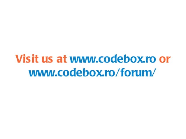 Codebox Romania | PPT
