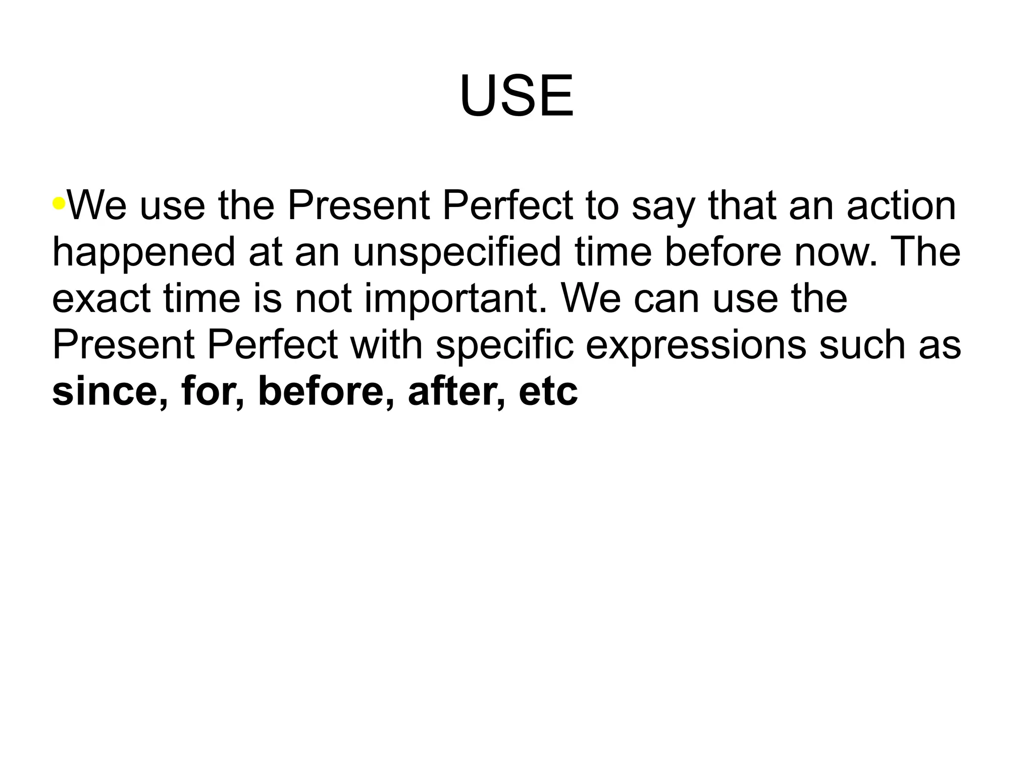 Present Perfect vs. Past Simple | ODP