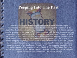 Colgate- Palmolive Company : The Precision Toothbrush | PPT