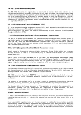 International Organization for Standardization | ODT | Business | Business and Finance