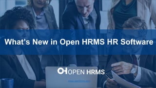 New Open HRMS HR Software Features | PPT