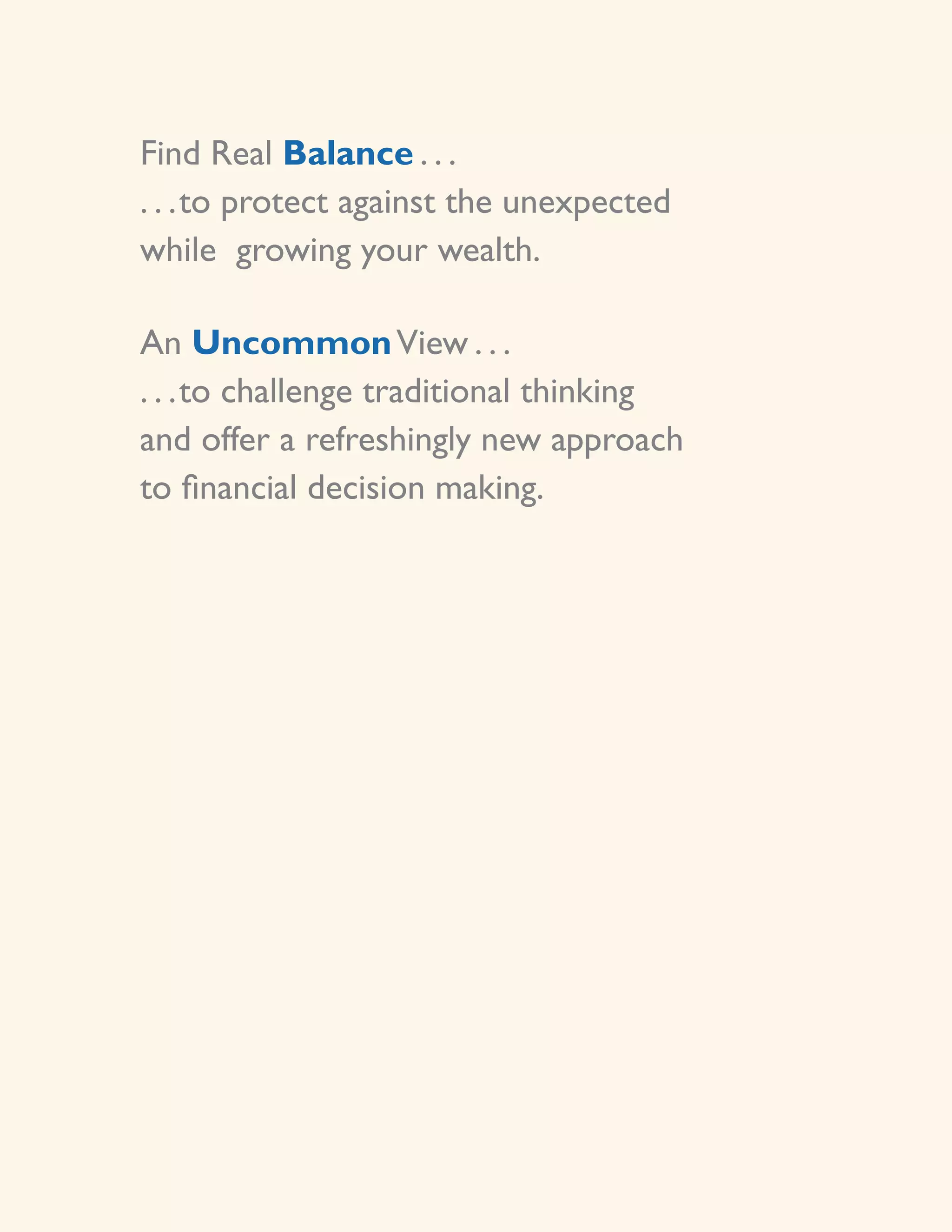The Living Balance Sheet | PDF