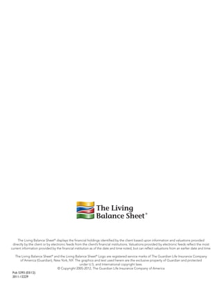 The Living Balance Sheet | PDF