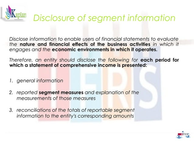New operating segments | PPT | Business Accounting & Finance | Business