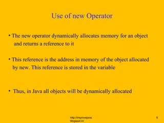 New operator and methods.15