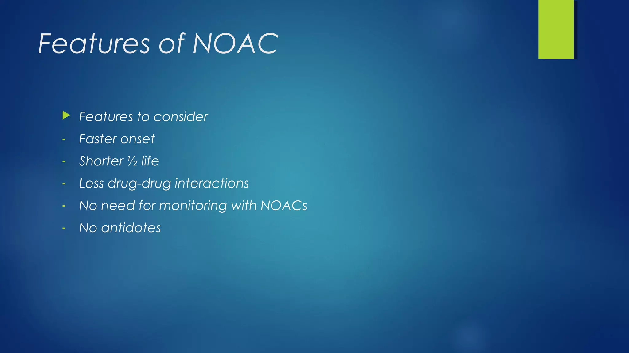 New oral anticoagulants (NOAC) WATAG guidelines | PPT | Blood Disorders ...