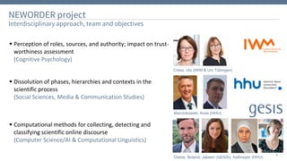 NEWORDER Project - Science in the online knowledge order | PDF