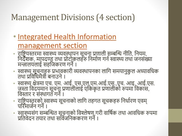 New organizational structure of MOHP of Nepal | PDF