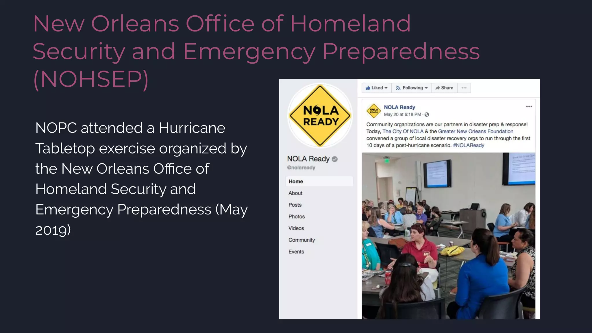 New Orleans, culture, and building an emergency response network | PPT