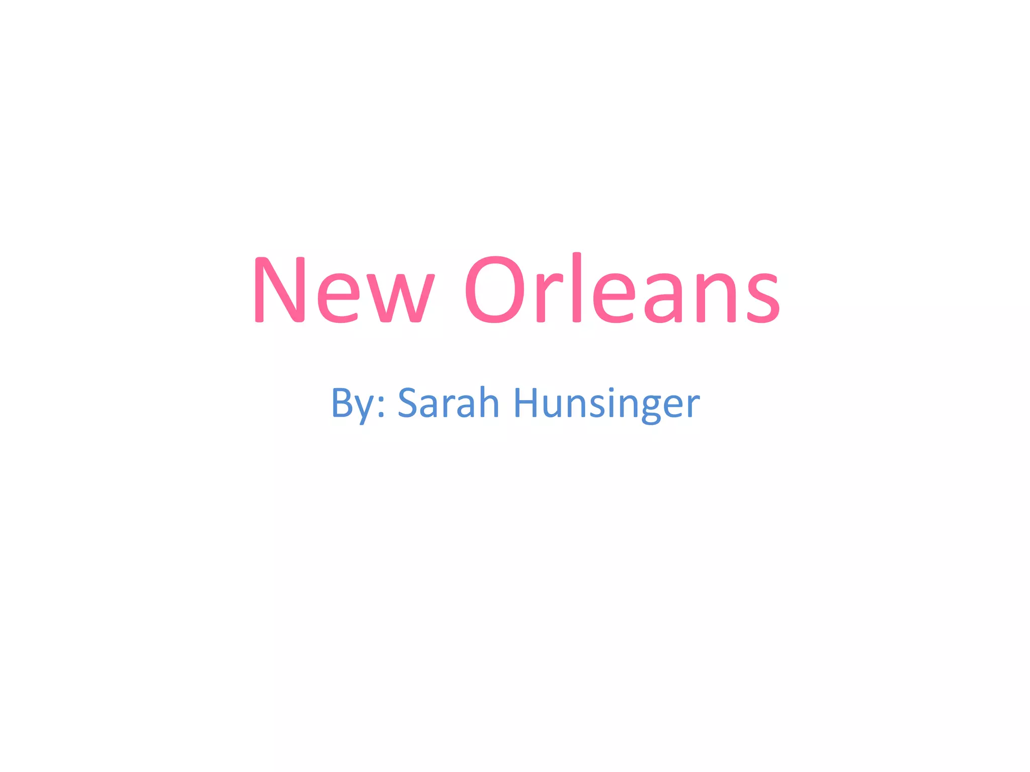 New Orleans Powerpoint | PPTX